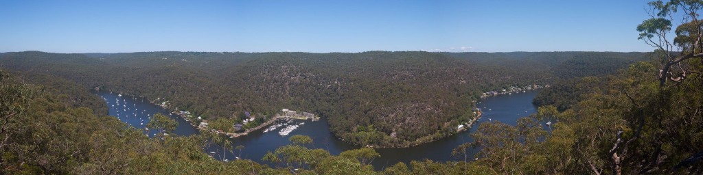 Berowra Waters Panoramic Vista, Berowra Valley National Park